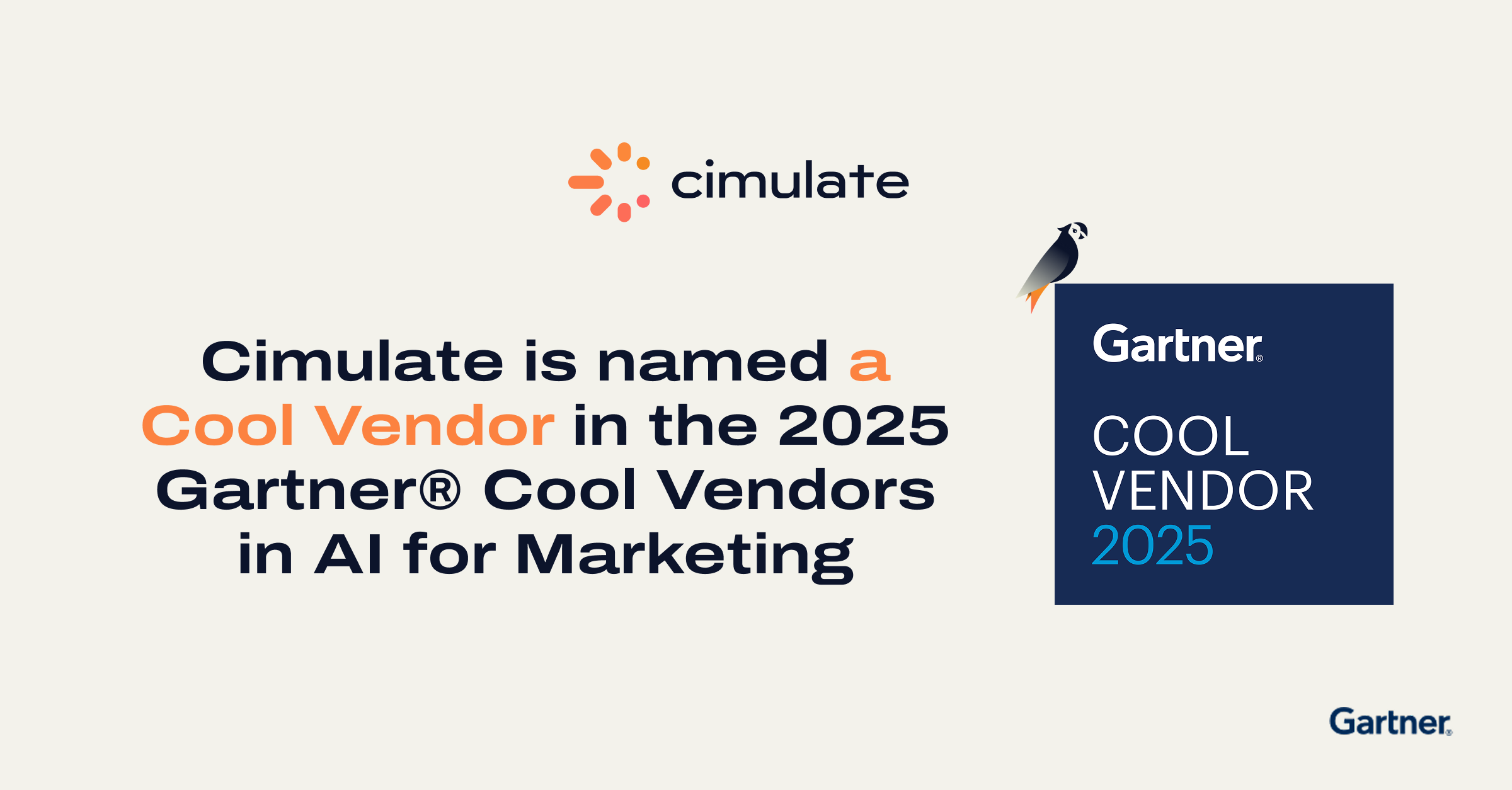 Why We Believe Cimulate was named a Gartner® Cool Vendor in AI for Marketing - Cimulate AI